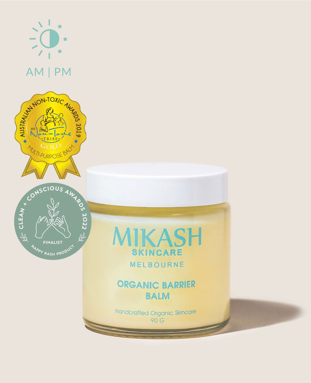 Mikash Skincare Award winning organic barrier body balm